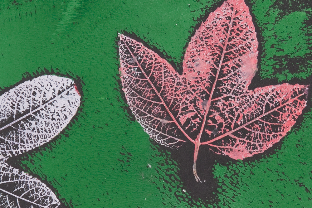 CONTRASTING PRINTMAKING LEAVES