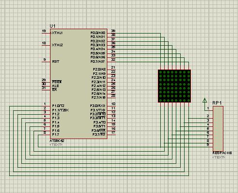 Scrolling Dot Matrix 8x8 ~ Berbagi Pengetahuan