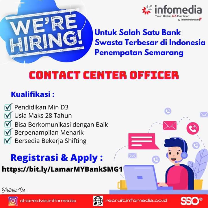 Lowongan Kerja PT Infomedia Nusantara (Telkom Group) - Contact Call ...