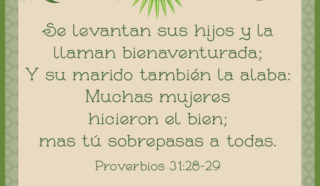 Glorifica a Dios: Proverbios 31:28-29