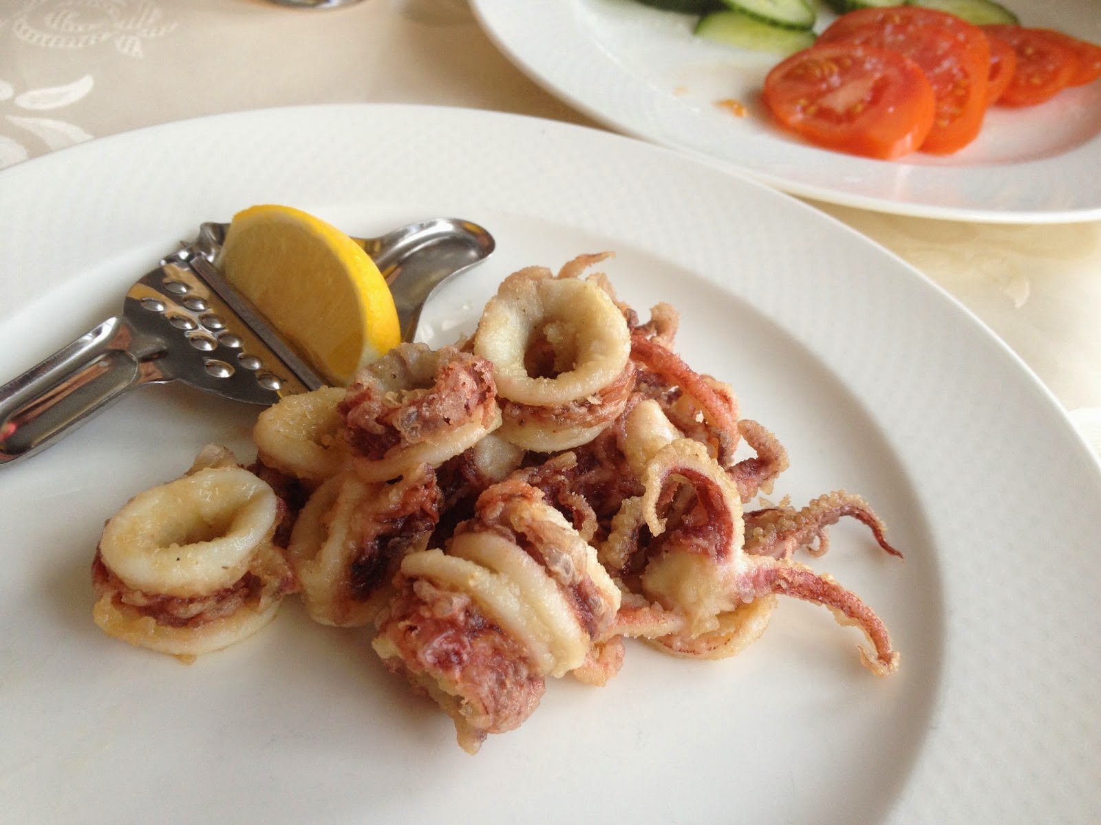 Dalmatian Mom: Frigane lignje - Stekta bläckfiskar