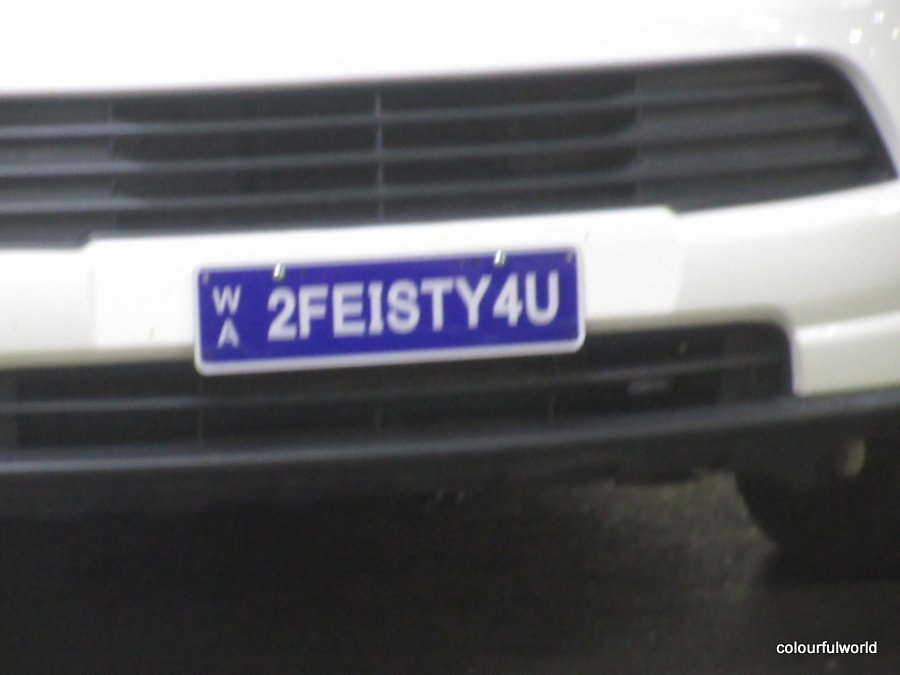 COLOURFULWORLD: Signs - Personalised Number Plates V