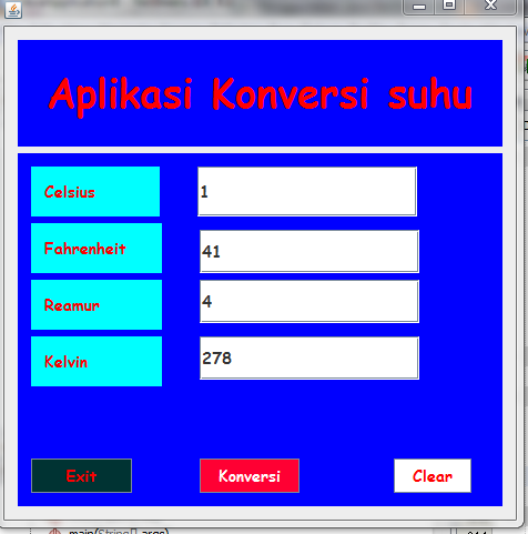 Program Sederhana Konversi Suhu