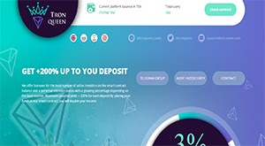 Интернет и Деньги: Tron Queen - tron-queen.com обзор и отзывы (СКАМ)