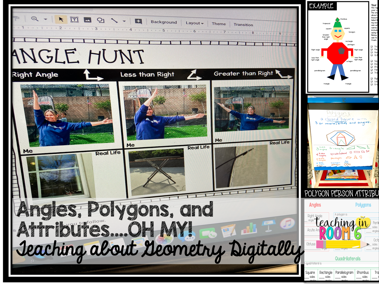 DIGITAL Angles, Polygons, and Attributes....OH MY! | Teaching in Room 6
