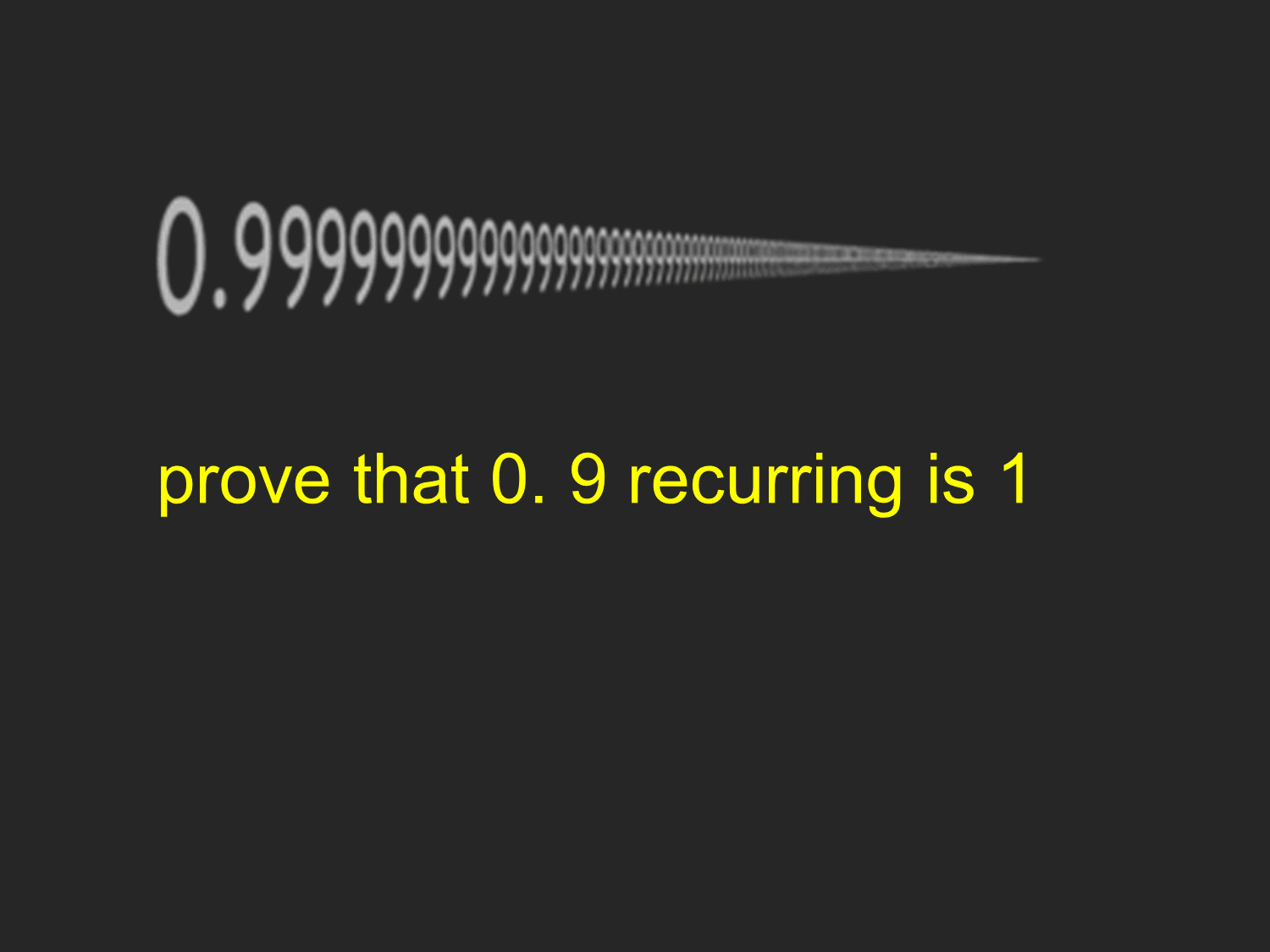 MEDIAN Don Steward mathematics teaching: 0.9 recurring