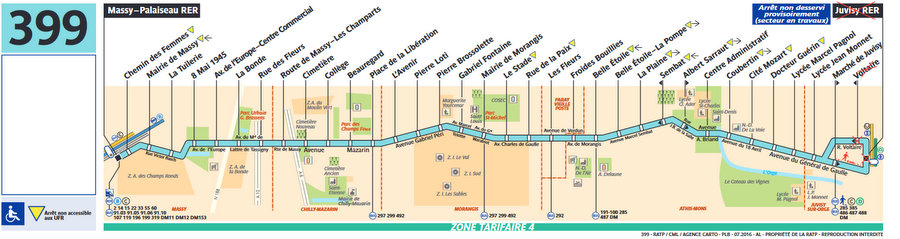 Les Tramways,Métro,RER,Bus de la RATP: Bus 399