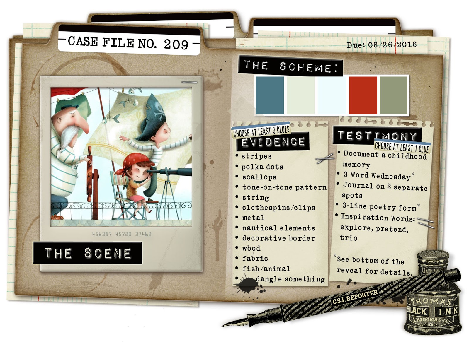 Little Scraps of Magic: Let's Go Explore {CSI Case File No. 209}