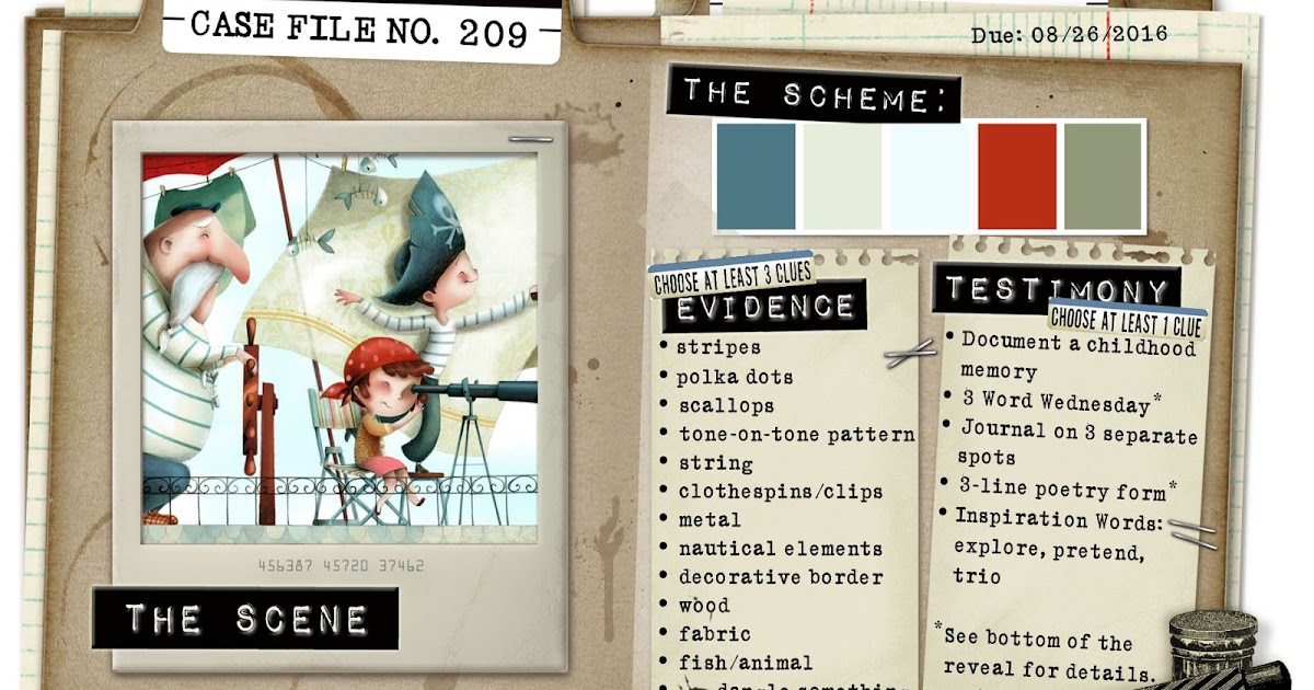 Little Scraps of Magic: Let's Go Explore {CSI Case File No. 209}