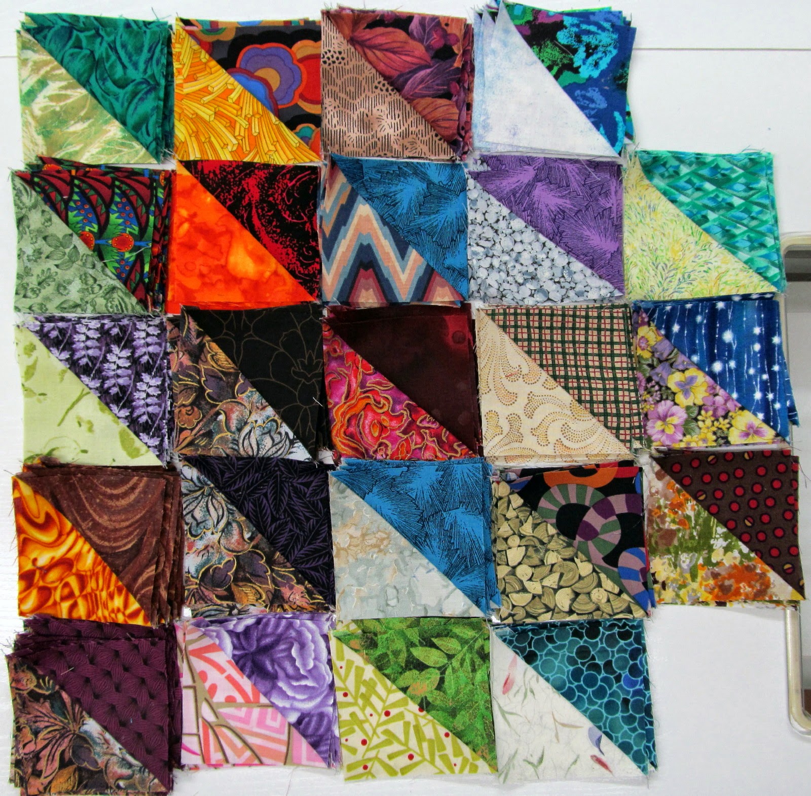 Exuberant Color : Triangles and stash...............