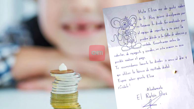 La polémica nota que “el Ratón Pérez” le dejó a una niña y que sacudió ...