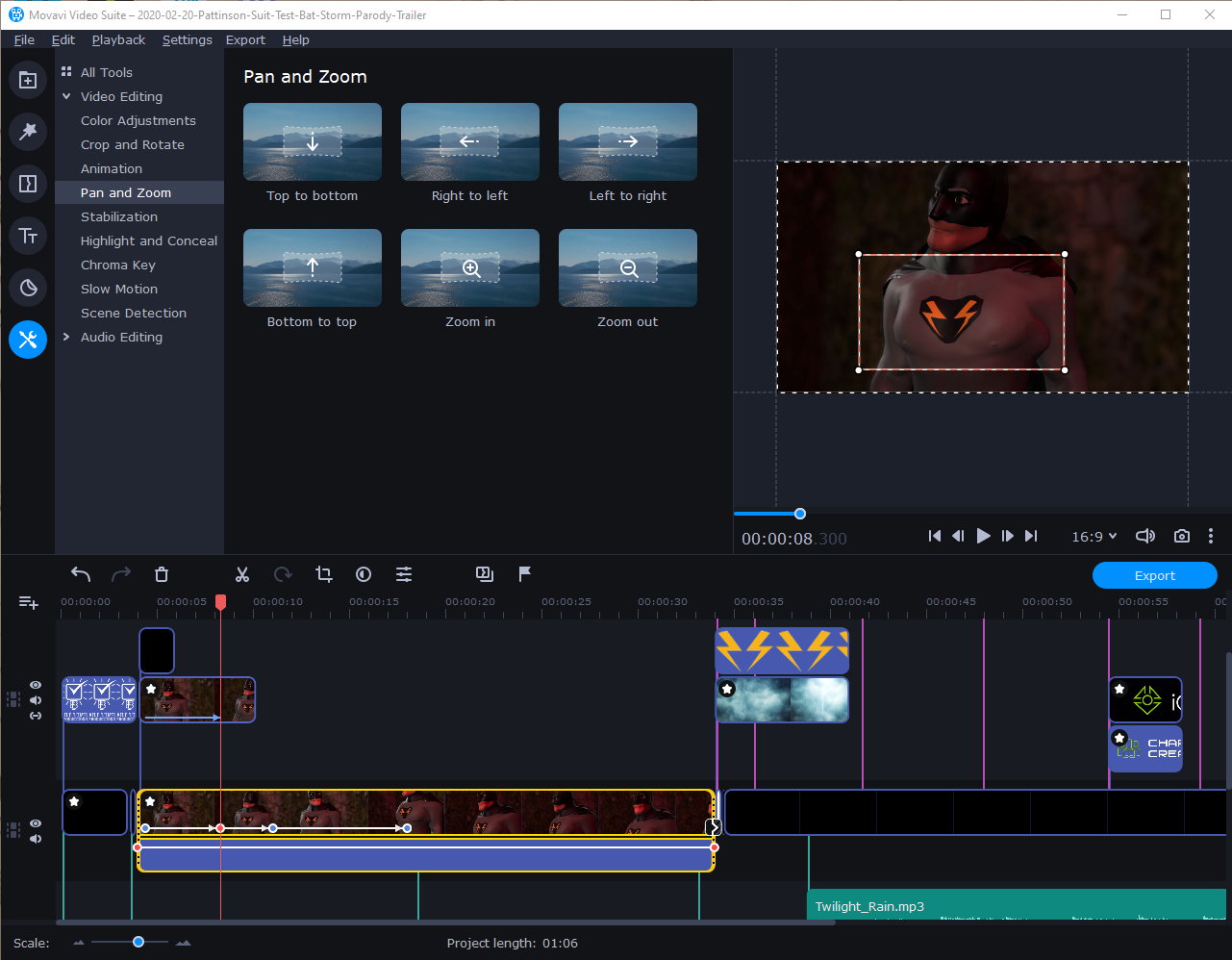 Behind the Scenes: Bat Storm Suit Camera Test Animation - How It Was Made.