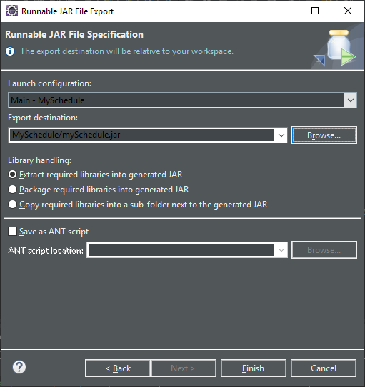 Java Create Runnable Jar File And Run It By Cmd