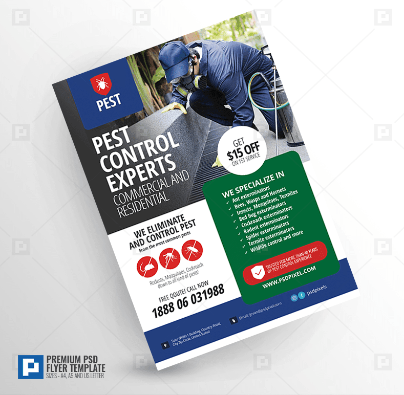 Pest Control Brochure Template - Invoice Template