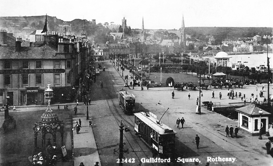transpress nz: trams in Rothesay, Scotland, 1916