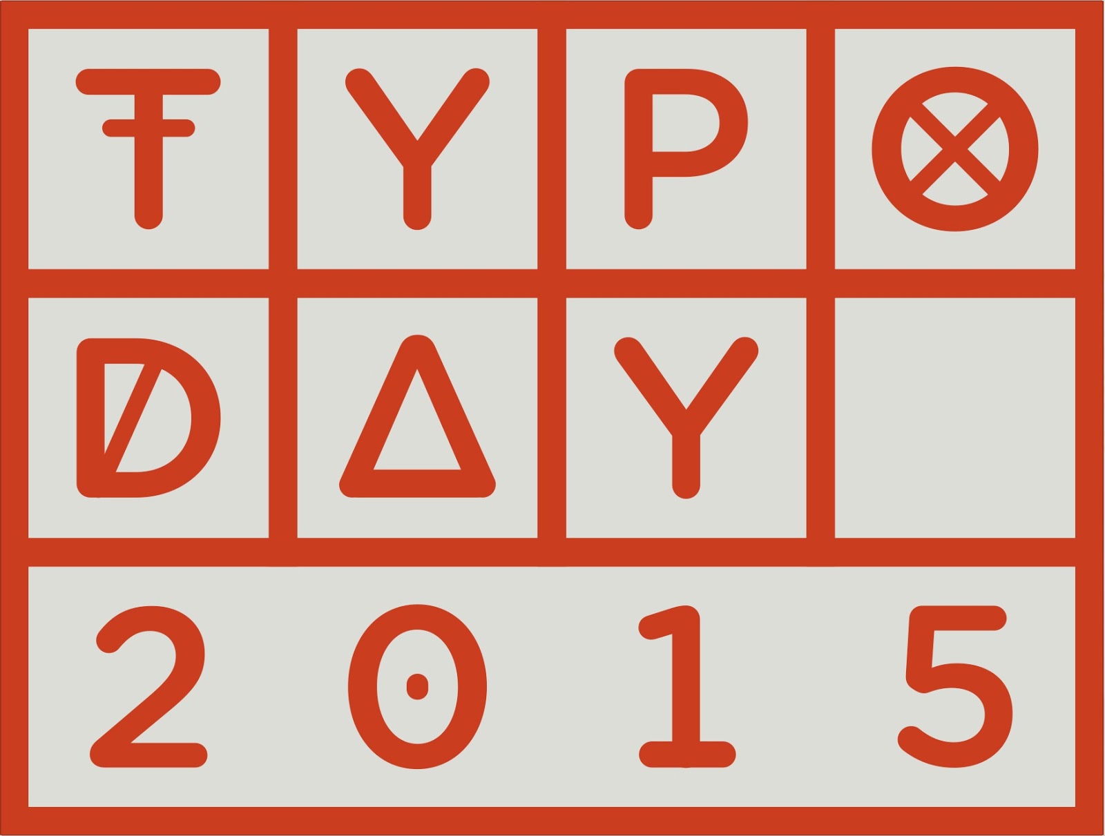 Fun with Letterforms: Typoday 2015 Logos