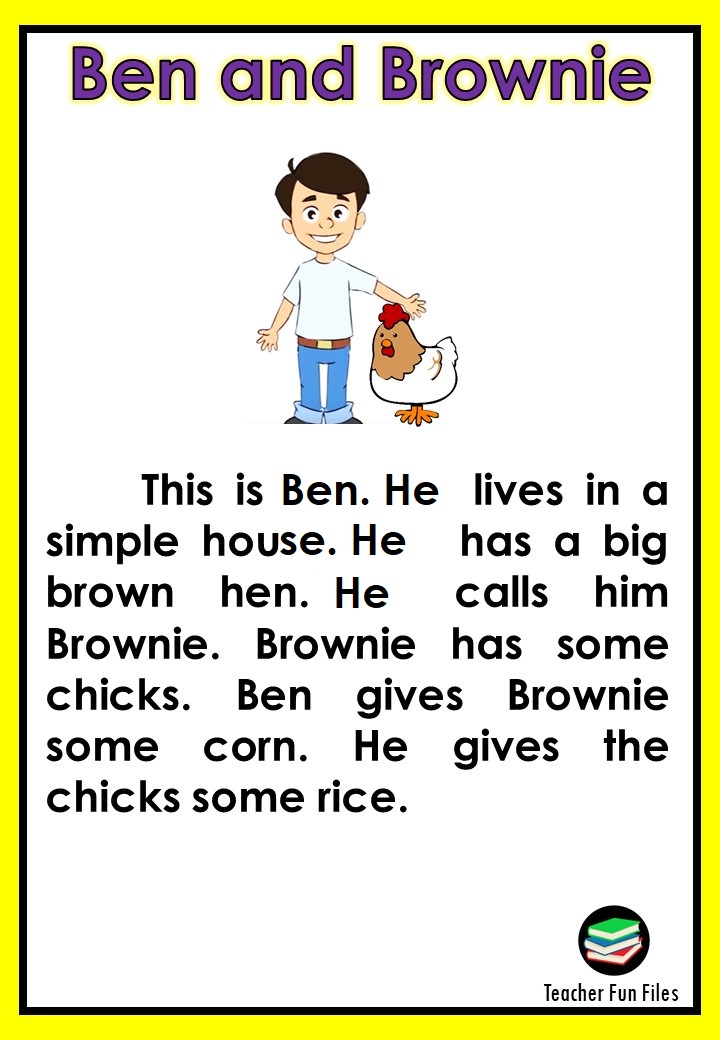 Teacher Fun Files: English Reading Material for Kids