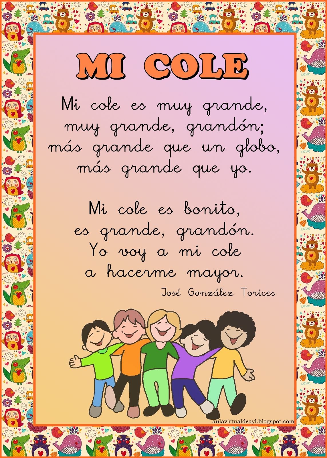 ESTAMOS EN 3º Y NOS VAMOS A DIVERTIR. : POESÍAS DE LA VUELTA AL COLE