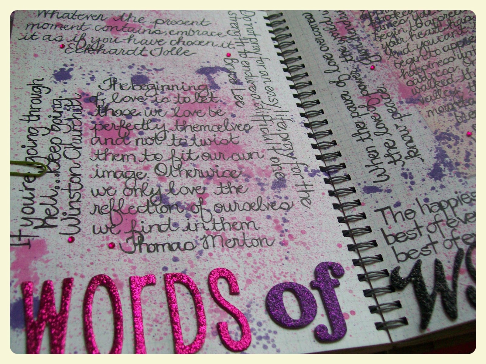 A Crafty Island Girl: Smashbook: Words of Wisdom
