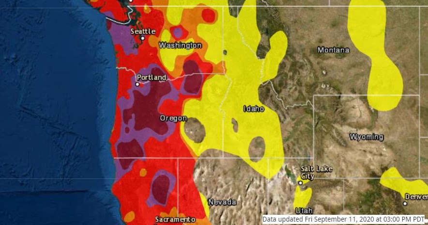 Portland Air Quality Map