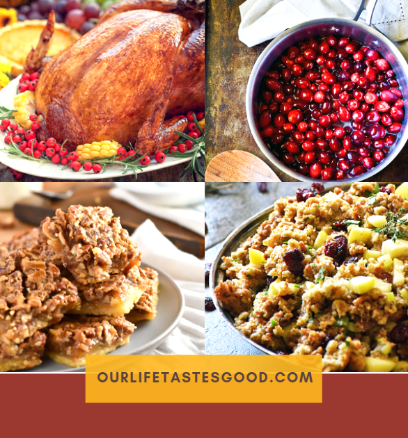 Small Thanksgiving Dinner Menu and Recipes with Grocery List | Life ...