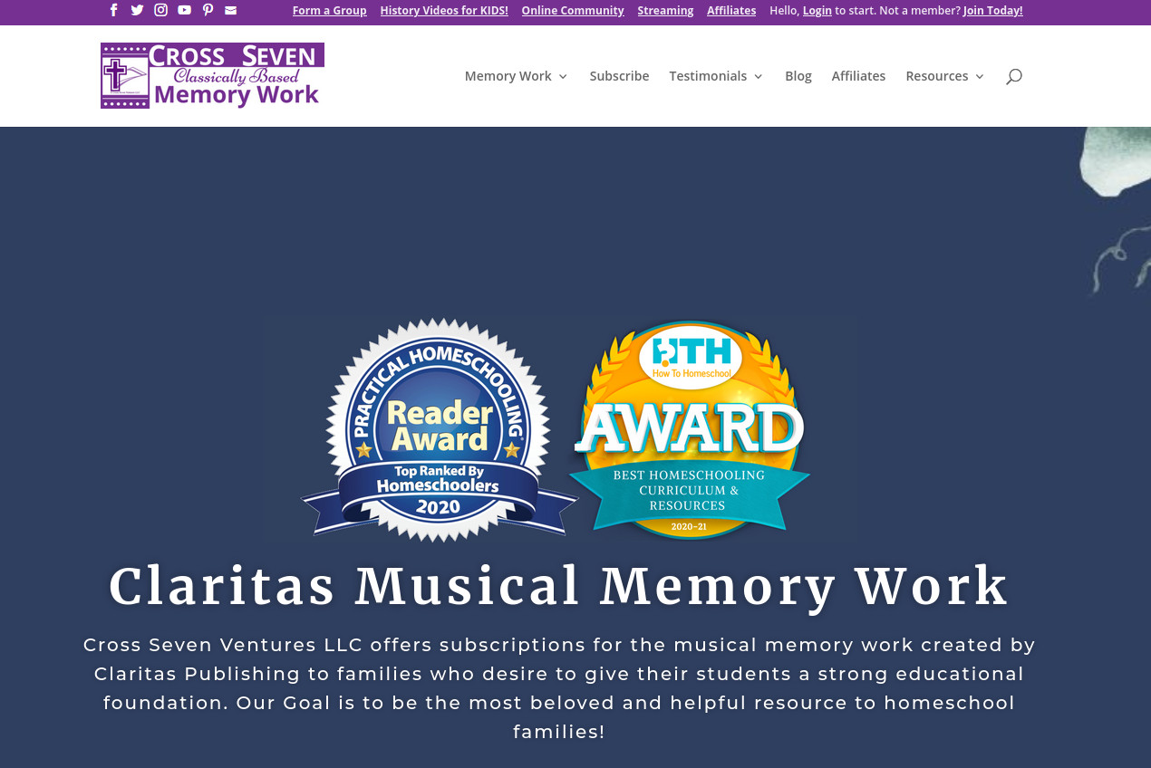 Cummins Life: Cross Seven Ventures - Homeschool Musical Memory Tool ...