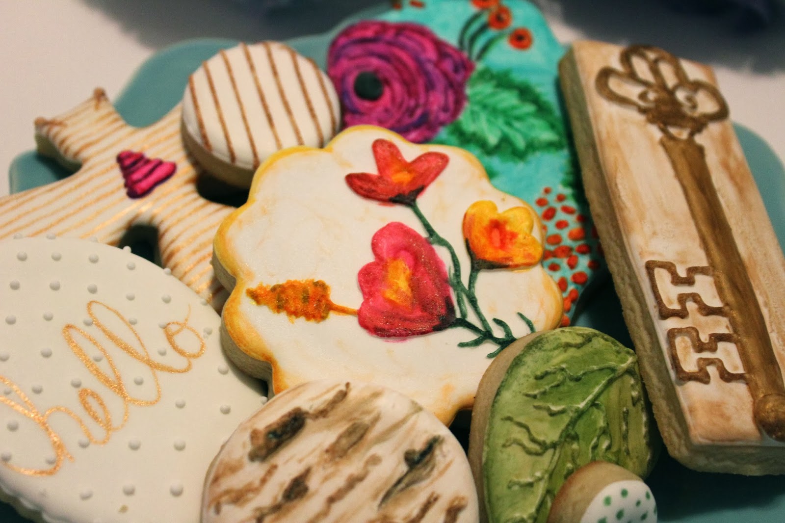 Sugar Bea's Blog: Secret Garden Cookies {Hand Painted}
