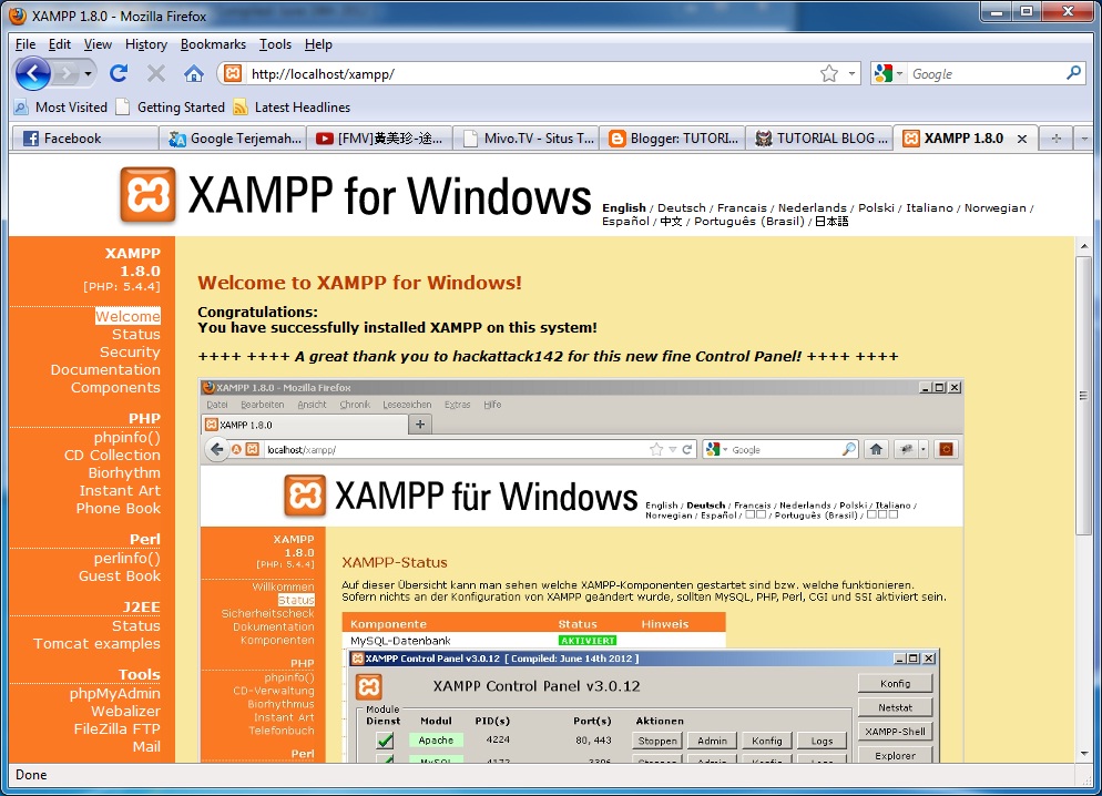 cara install program: cara install xampp