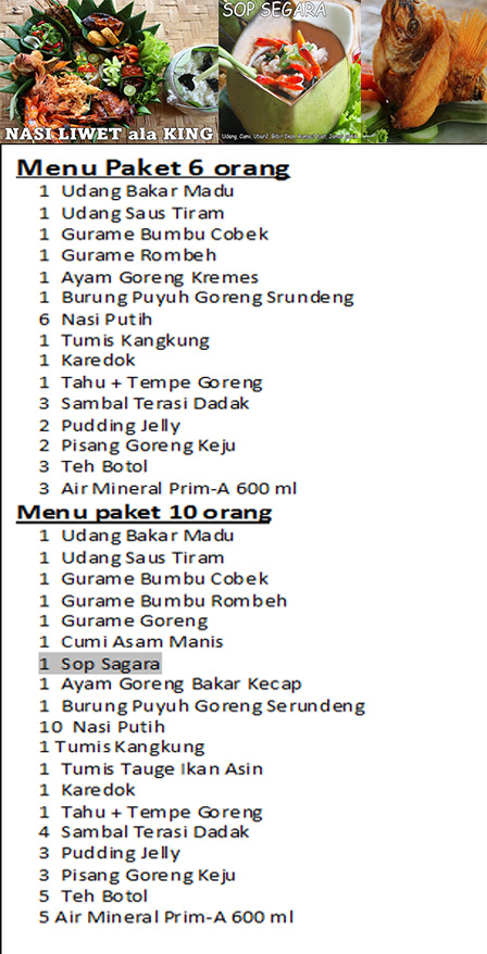 Gubug Makan Mang Engking BSD City: MENU PAKET