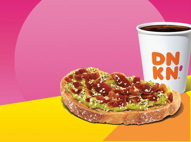Dunkin' Releases New Bacon Topped Avocado Toast and More for Summer 2021