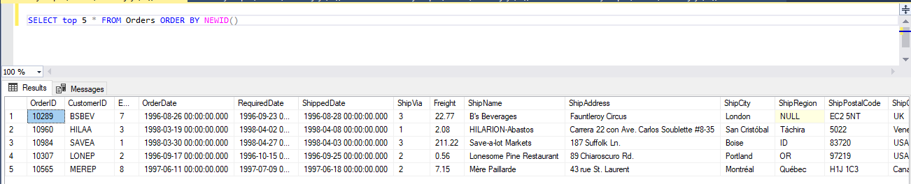 Sql Server Get Random Records From Database Table Aspmantra Aspnetmvcangularjsjquery
