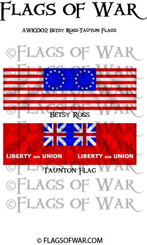 Flags of War: 28mm AWI Continental Flags