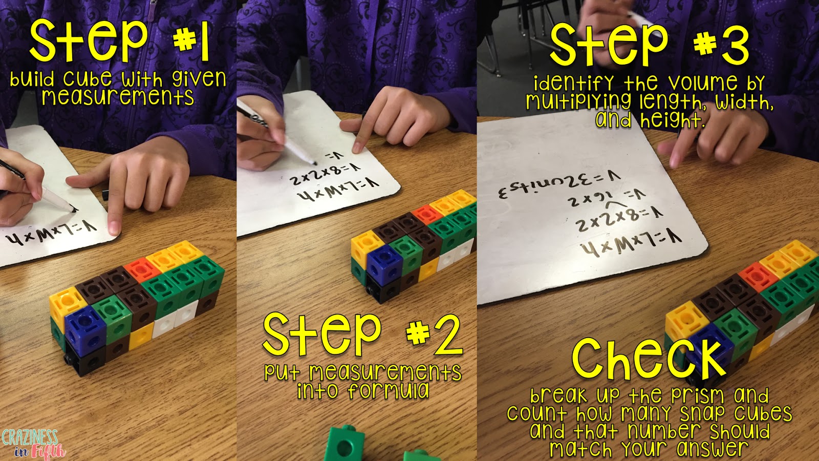 Craziness in Fifth: Volume with Snap Cubes & Freebie!