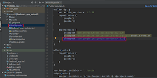 WeB LoG'S JuUiER: Add firebase service to Flutter project