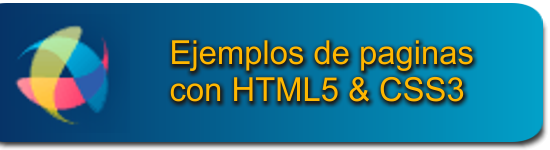 Diseñando WEB: Ejemplos de paginas con HTML5 & CSS3