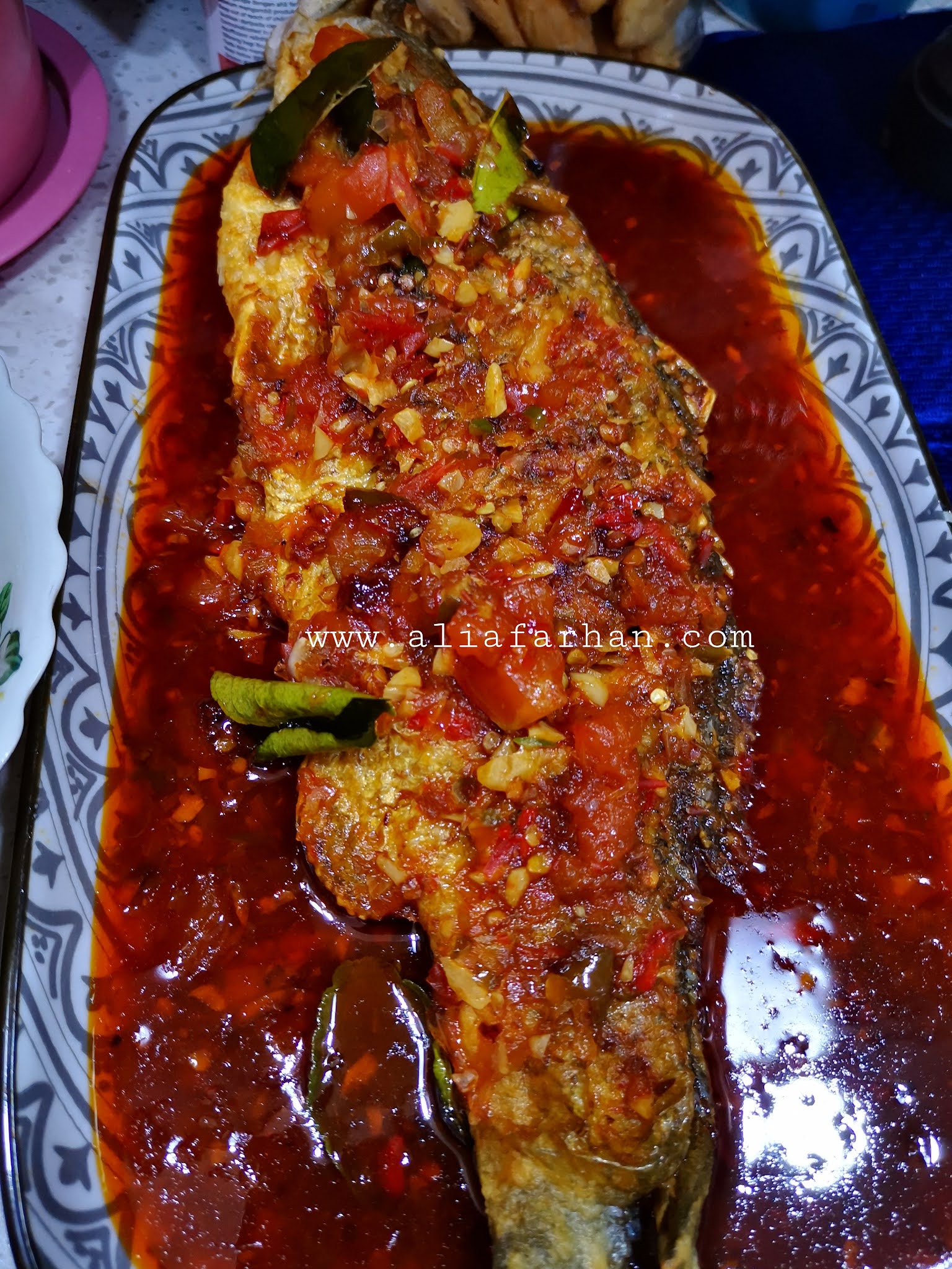 Resipi Siakap Tiga Rasa Mudah | ALIA FARHAN