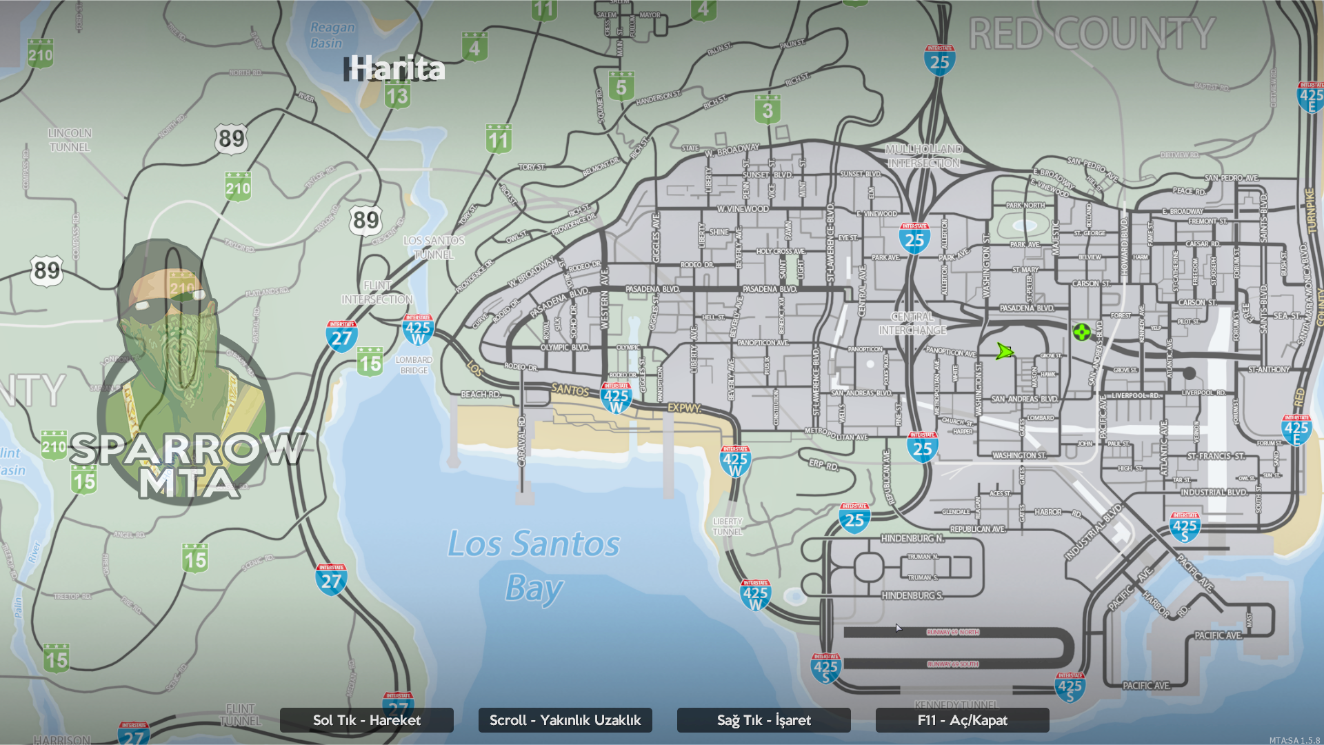 MTA SA Roleplay F11 Harita Scripti