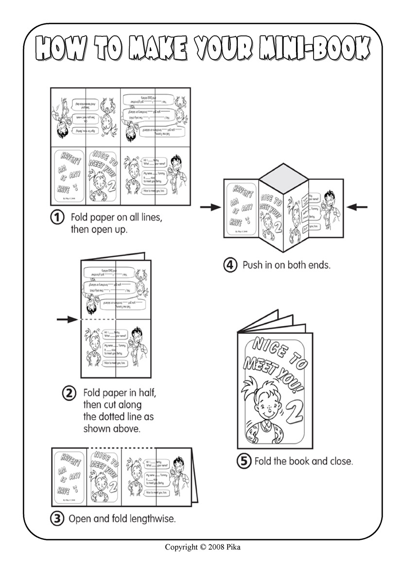 Teach English: Mini-books