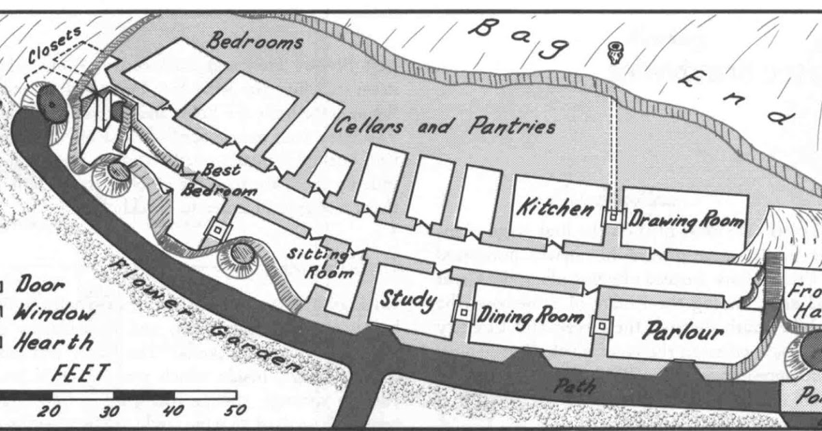 the hobbit movie blog: Bilbo Baggins' House Plan