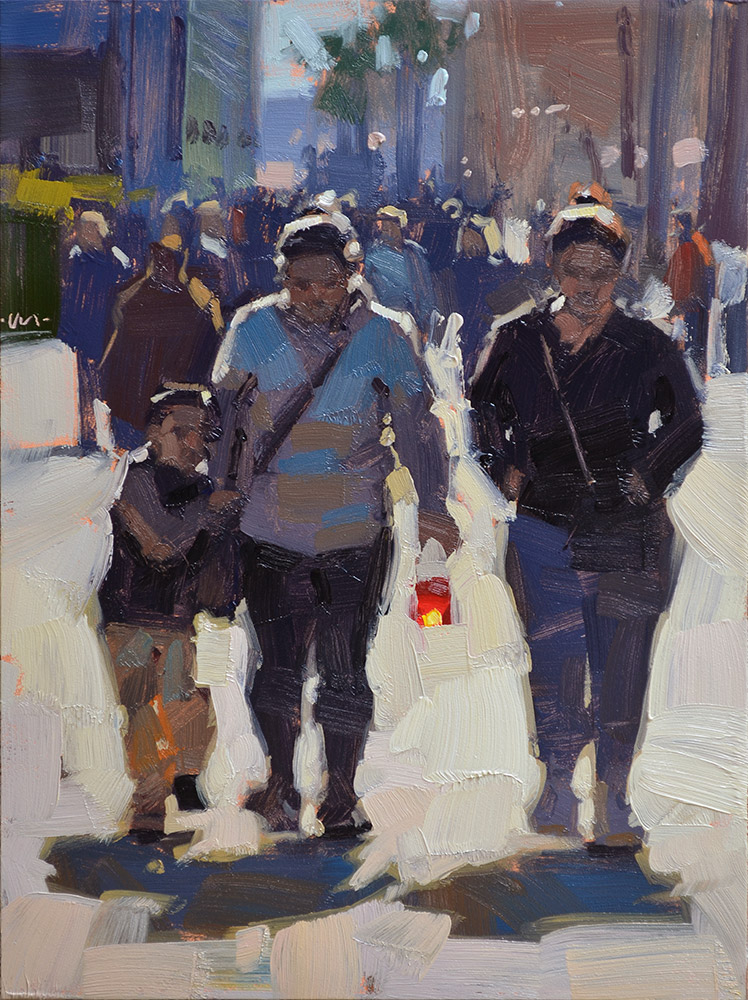 Carol Marine's Painting a Day: Clingy