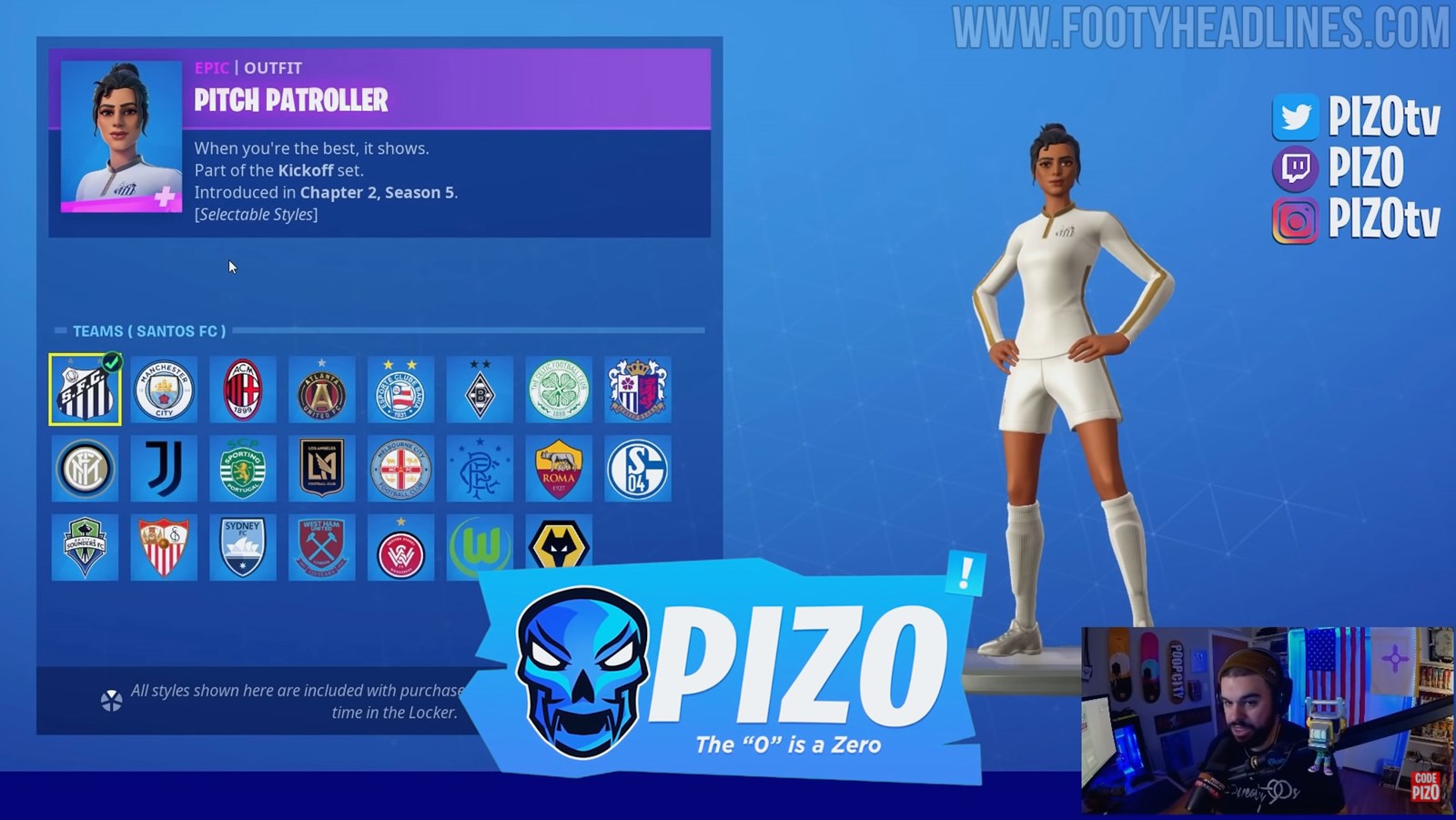 23 Big Football Clubs Licenced In Fortnite - 'Scrap' Skins For Man City ...