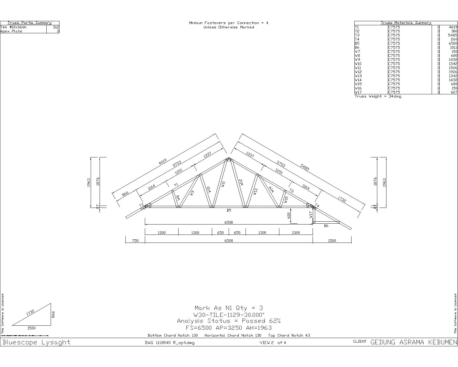 Design Rangka Atap Baja Ringan: Desain Rangka Atap Baja Ringan