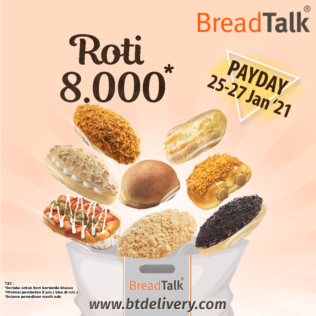 Promo BREADTALK Terbaru BreadTalk Payday!!