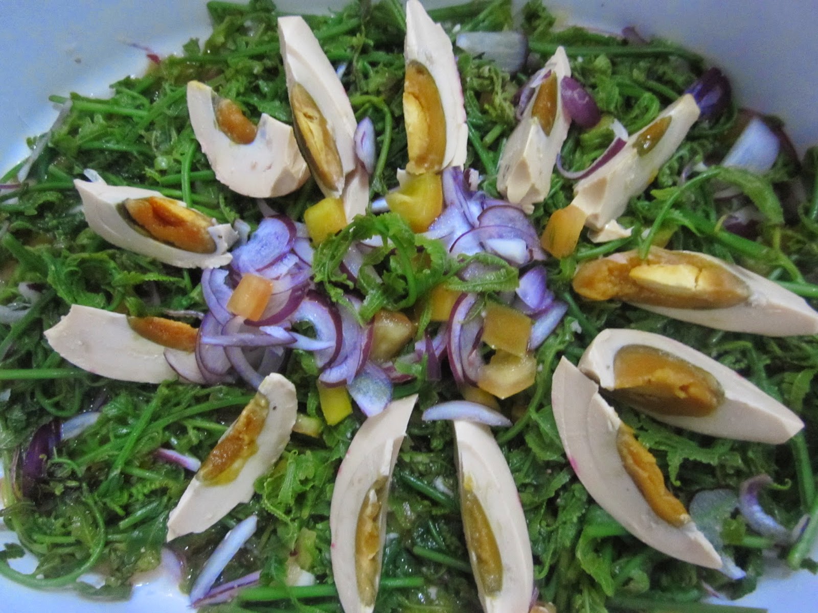 Philippine Independence Day Special: Salad Made from Pako (Fern) and ...