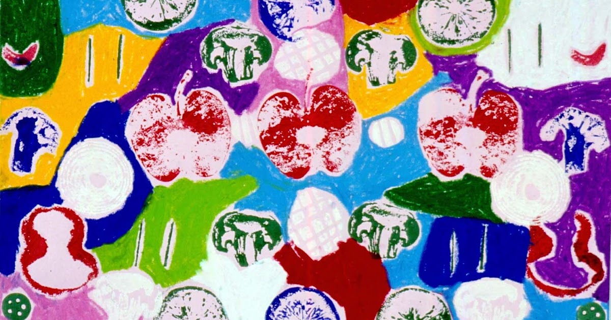 Art for Small Hands: Printing - Fruit & Vegetable Prints with Oil Pastel