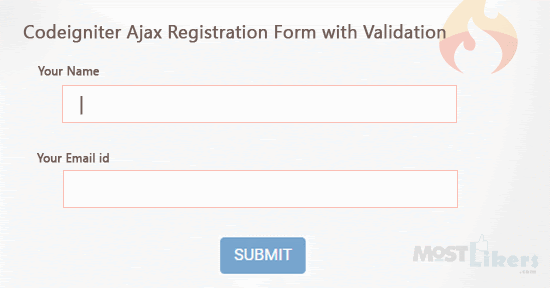 Codeigniter Ajax Registration Form With Validation Mostlikers