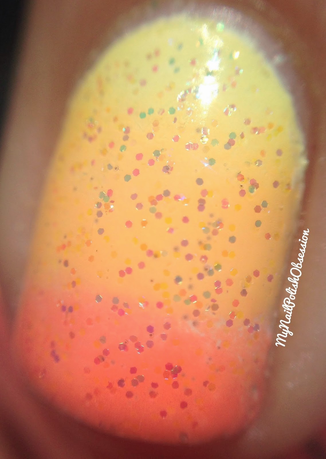 My Nail Polish Obsession: Sunny Day Nails using Maybelline Bleached Neons