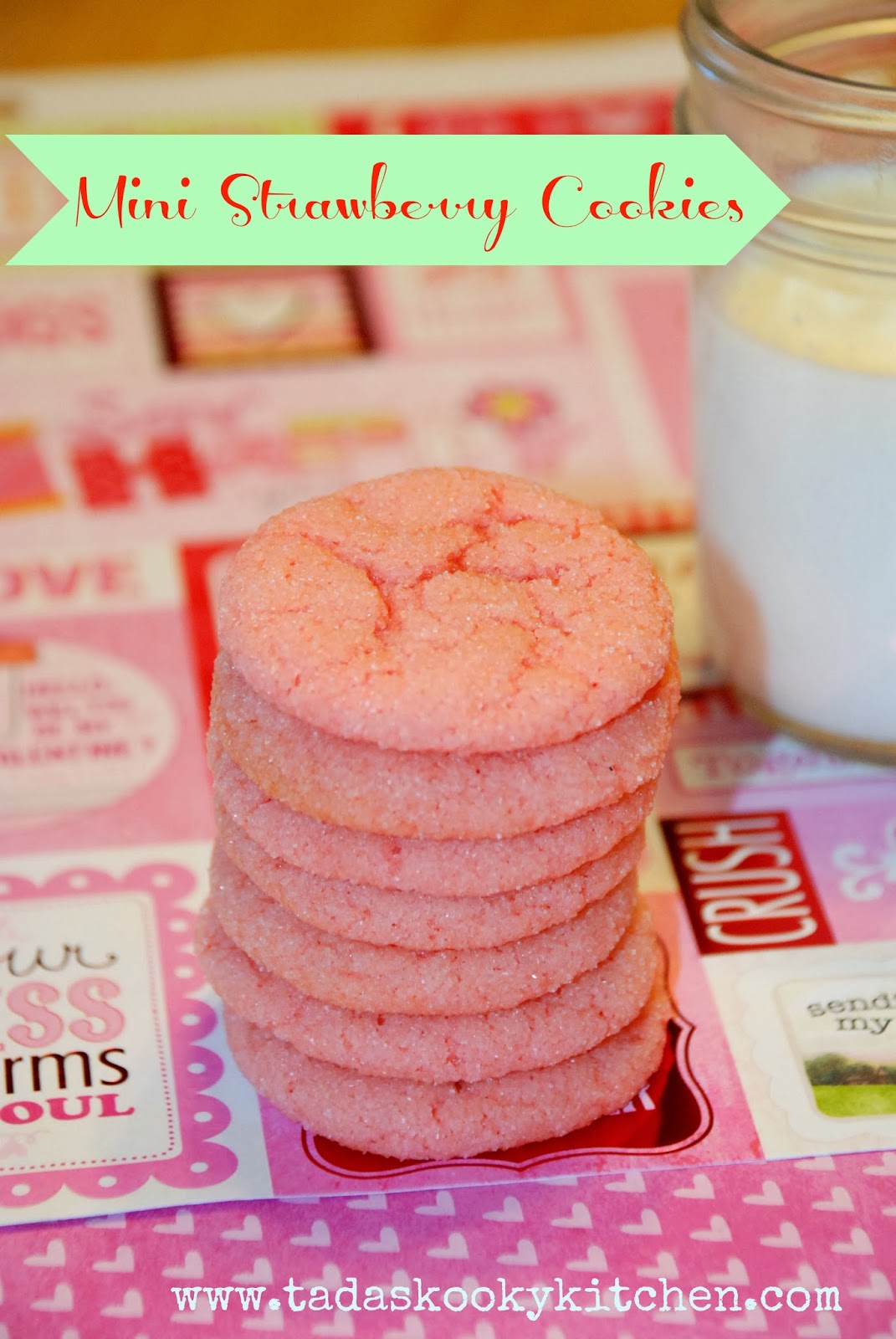 Tada's Kooky Kitchen: Mini Strawberry Cookies
