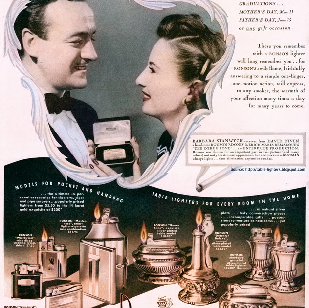 Digicolored: 1947 Lighter advertisement