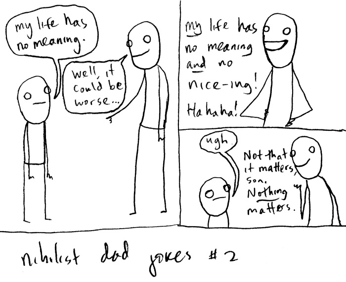 Crustacean Singles: Nihilist dad jokes #2